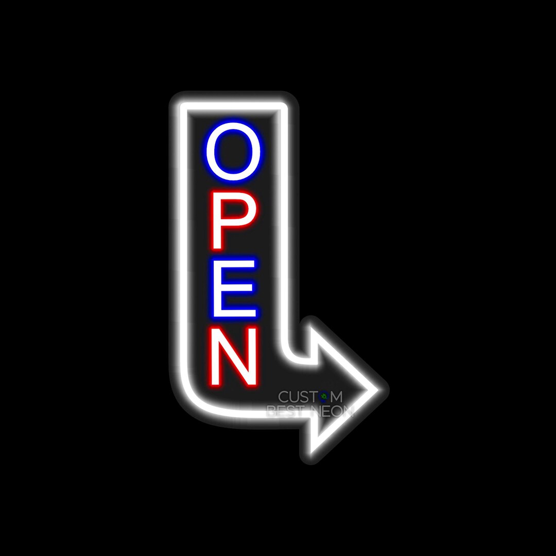Barbershop Arrow Right Open Neon Sign, Outdoor Right Arrow Led Sign ...