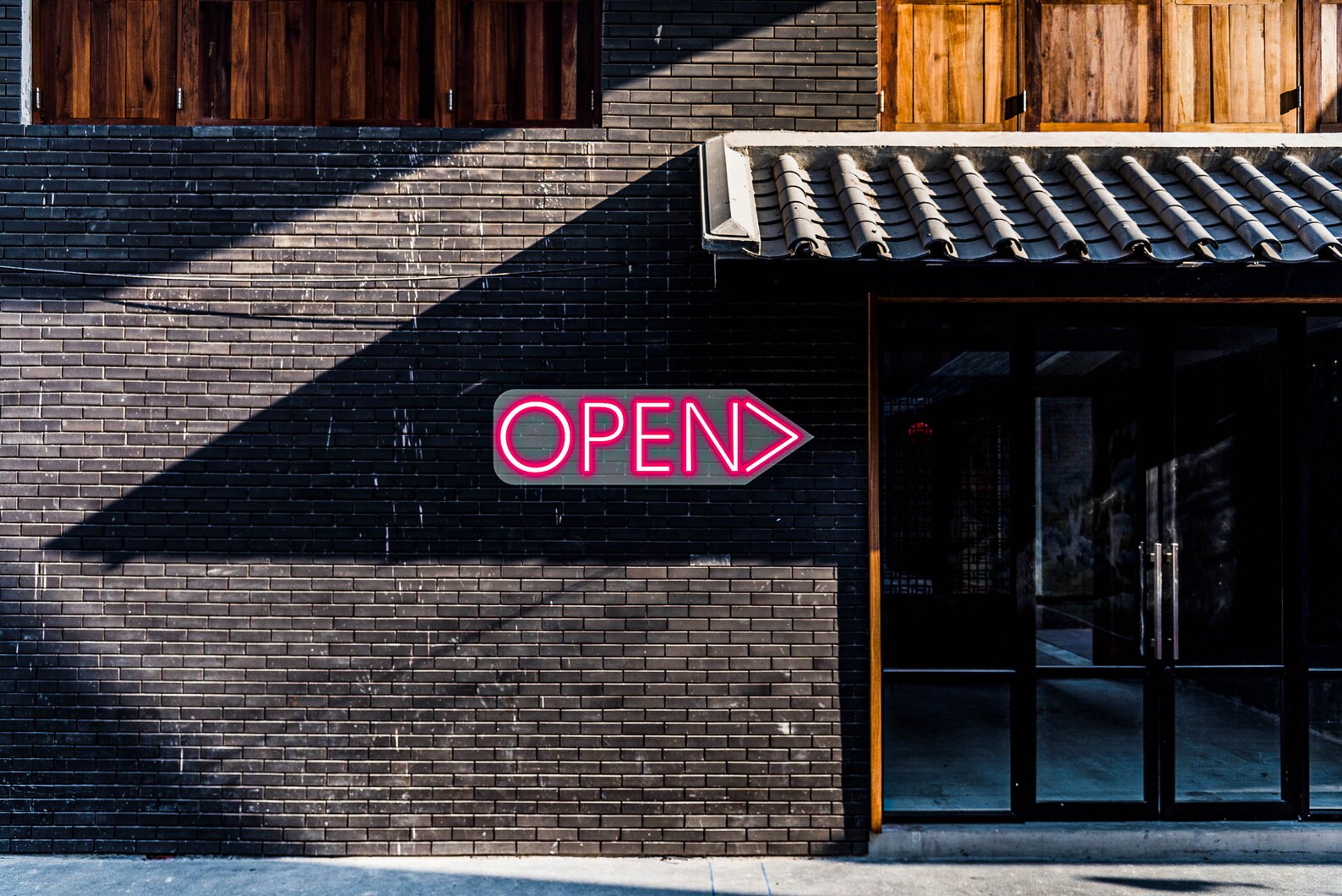 Outdoor Open Neon Sign Arrow, Outdoor Waterproof Open Sign, Open Sign ...