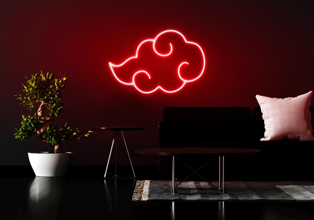 Large Anime Cloud Neon Sign, Anime Led Sign, Custom Anime Sign, Anime ...