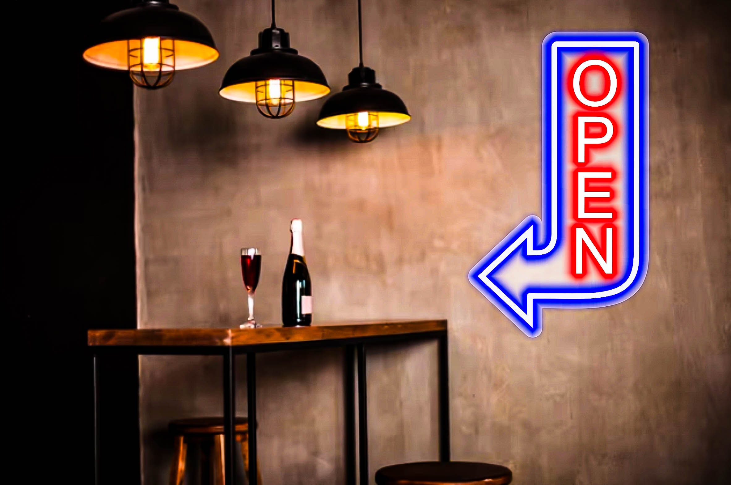 Neon Open Sign Outdoor Open Sign, Bar Open Sign Light up Open Sign ...