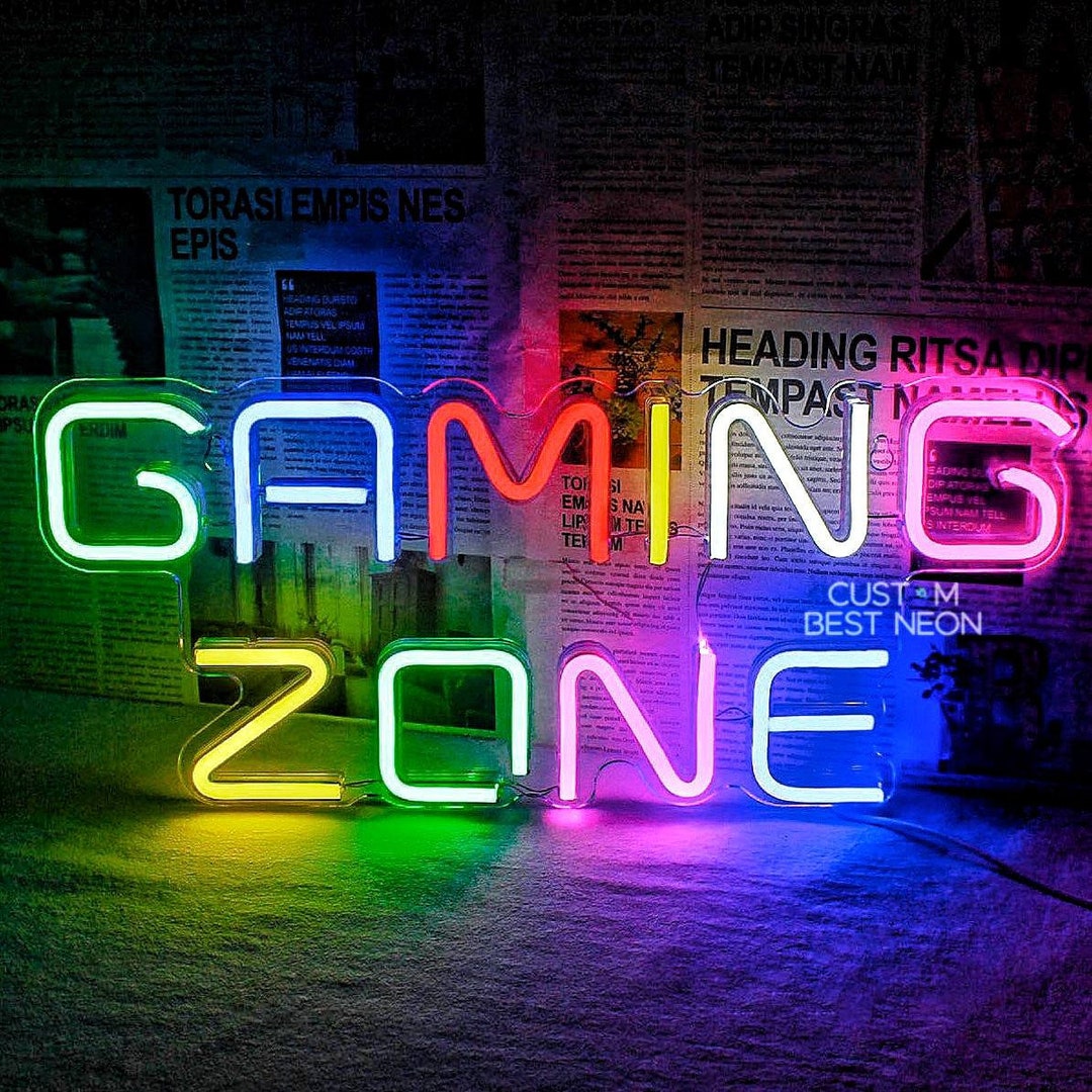 Custom Neon Sign Gaming Room Decor Aesthetic Neon Sign Custom - Etsy