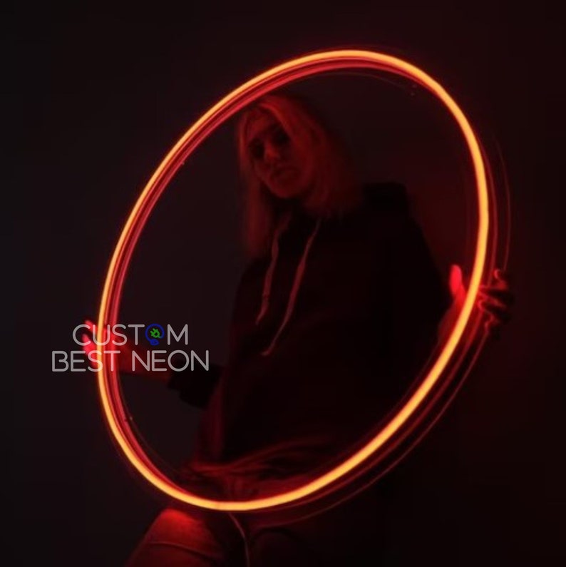 ZEN Circle Neon Led Neon Light Ring Cyberpunk Decor Japanese - Etsy