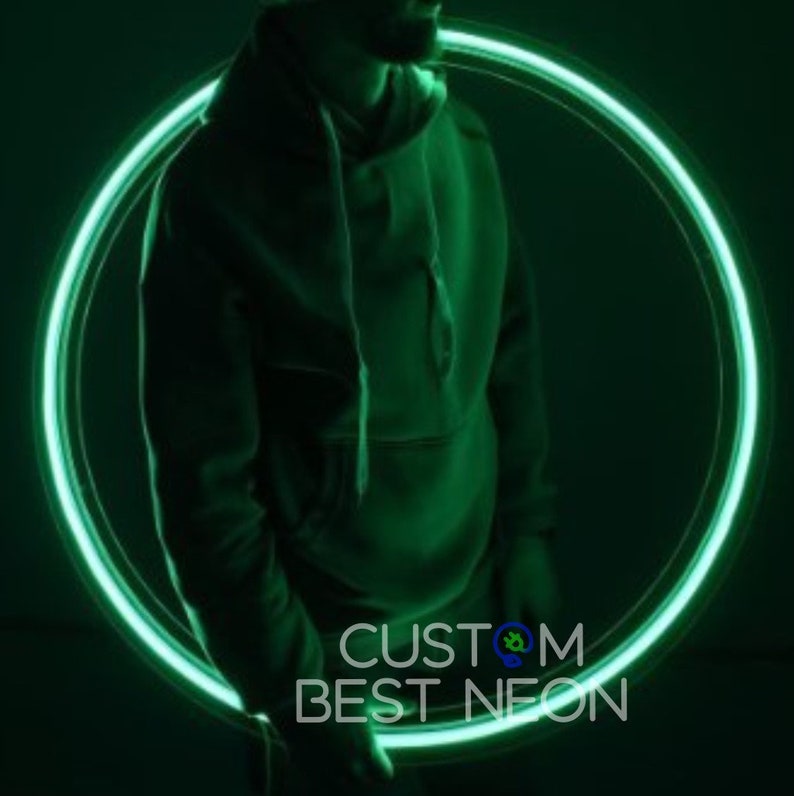 ZEN Circle Neon Led Neon Light Ring Cyberpunk Decor Japanese - Etsy