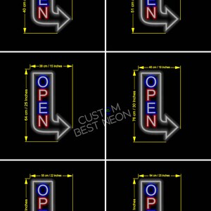 Neon Outdoor Open Sign: Waterproof LED Neon for Businesses, Large ...