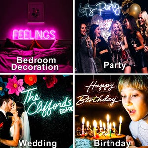 Square Led Neon Sign, Minimalistic Geometric Decor, Abstract Neon Sign ...