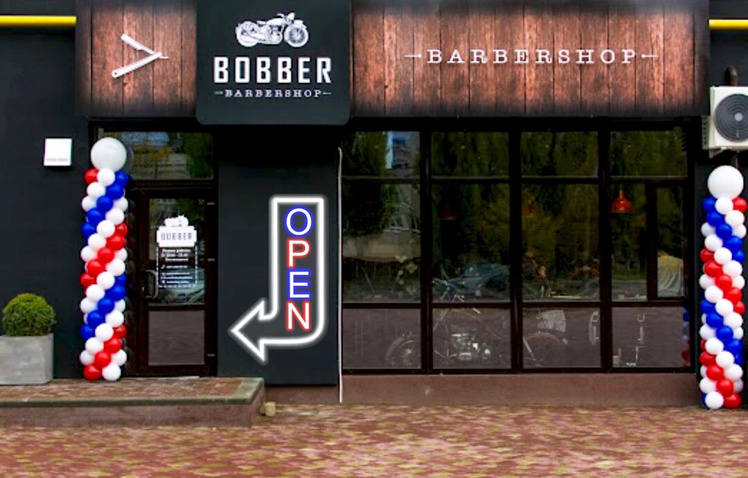 Barbershop Open Neon Sign, Led Open Sign for Business, Restaurant Neon ...
