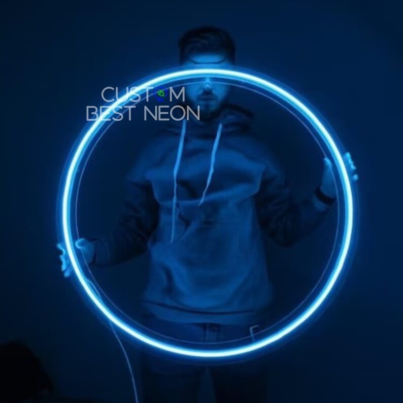 ZEN Circle Neon Led Neon Light Ring Cyberpunk Decor Japanese - Etsy