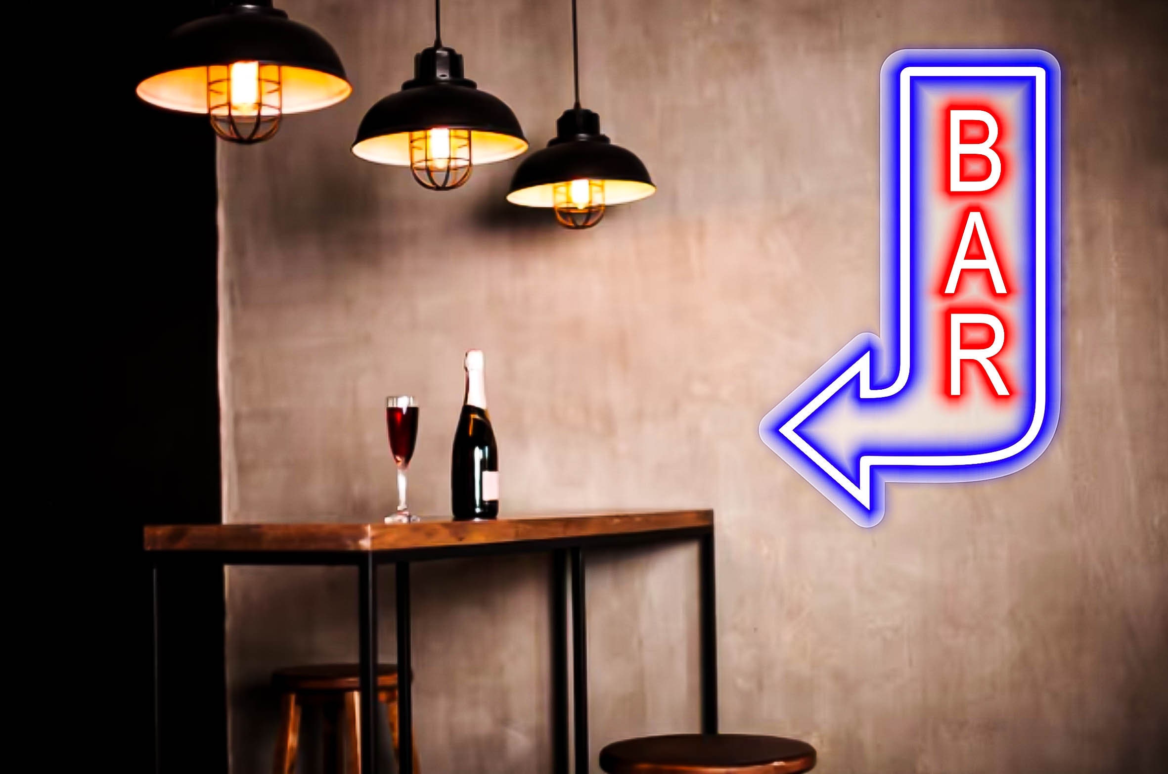 Outdoor Neon Led Bar Signs Open for Business Sign Exterior - Etsy