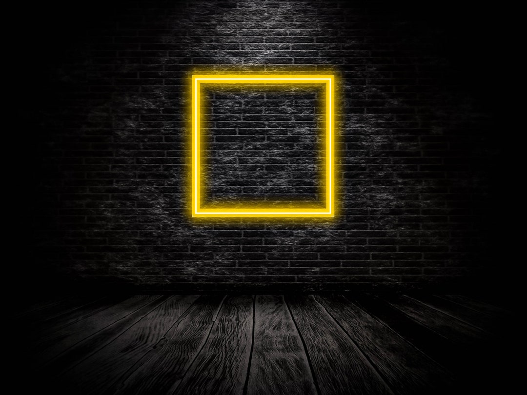 Square Neon Sign Wall Decor, Square Led Sign Art, Square Neon Light LED ...
