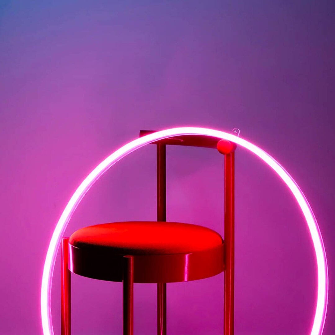 Custom Neon Sign Round, ZEN LED Neon Sign, Circle Led Sign, Backdrop ...