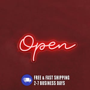 Stylish Neon Open Sign, Aesthetic Neon Sign Custom, Bar Neon Door Sign ...