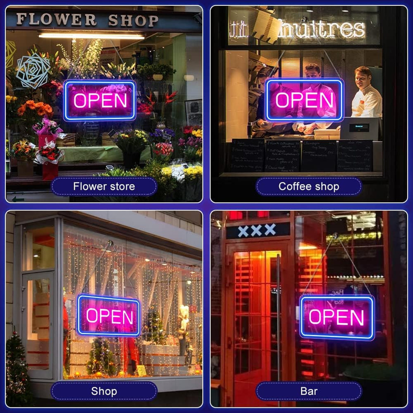 Open Neon Flex Sign, Restaurant Neon Sign Led Lights, Cafe Open Sign ...