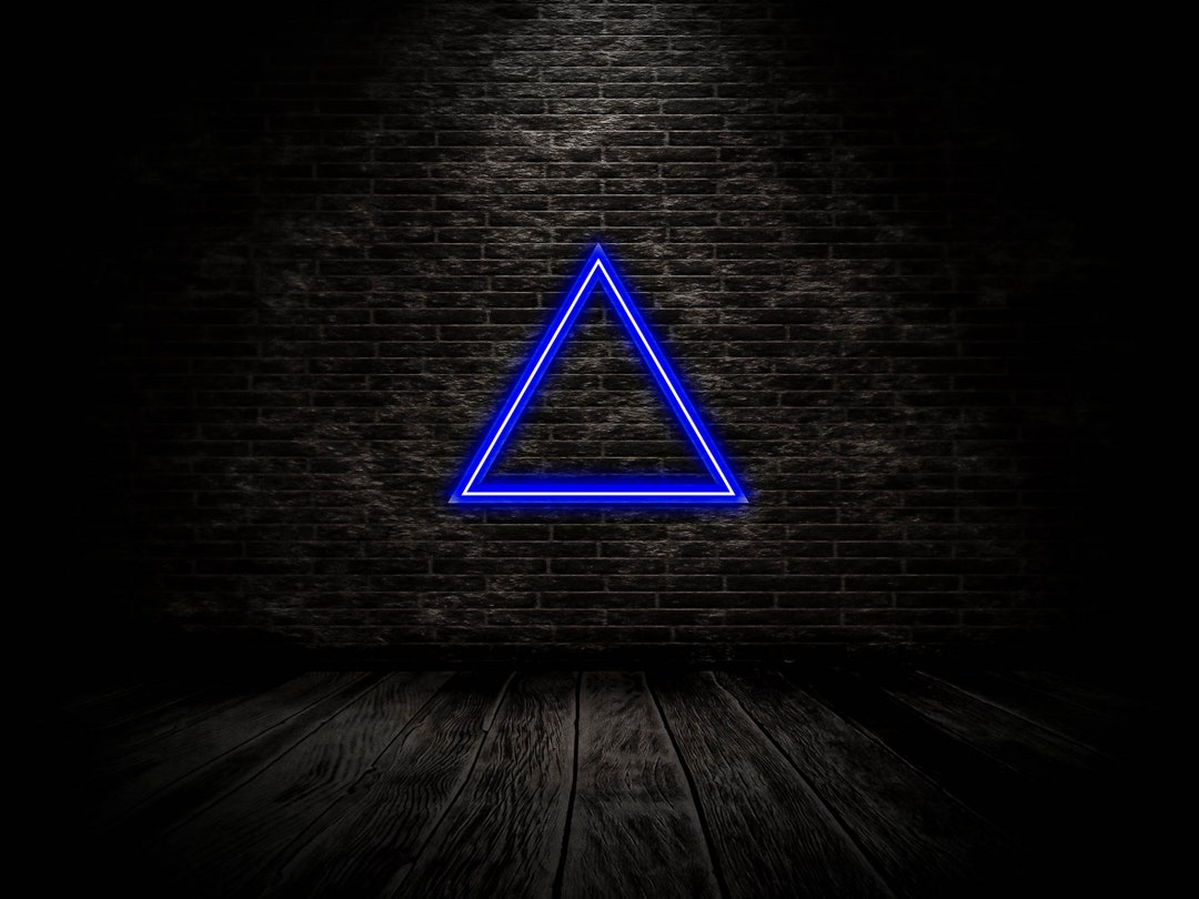 Triangle Neon, Triangle Lights, Restaurant Neon Sign, Vibrant LED Decor ...