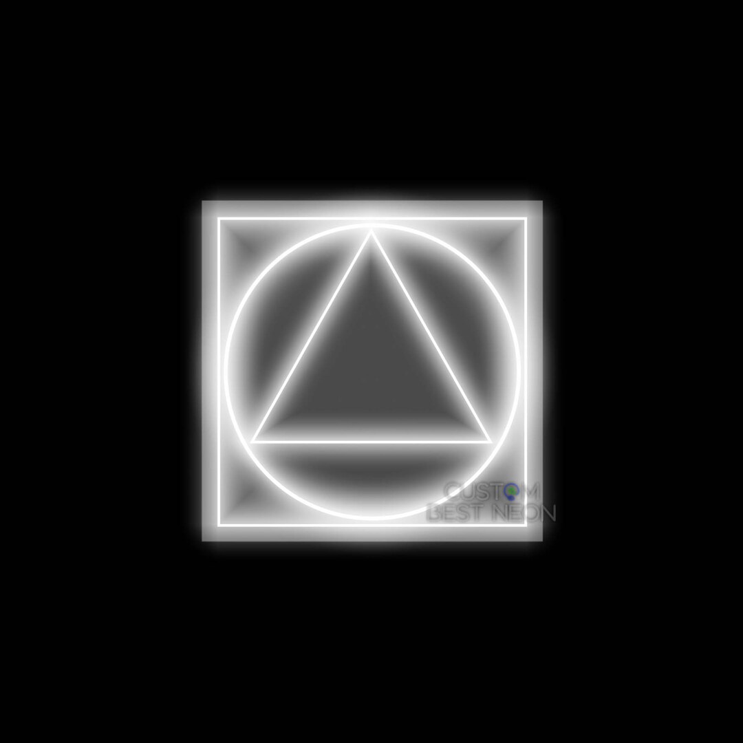 Enso Neon Circle Sign ZEN Neon Sign Cyberpunk Decor, Led Square Zen ...