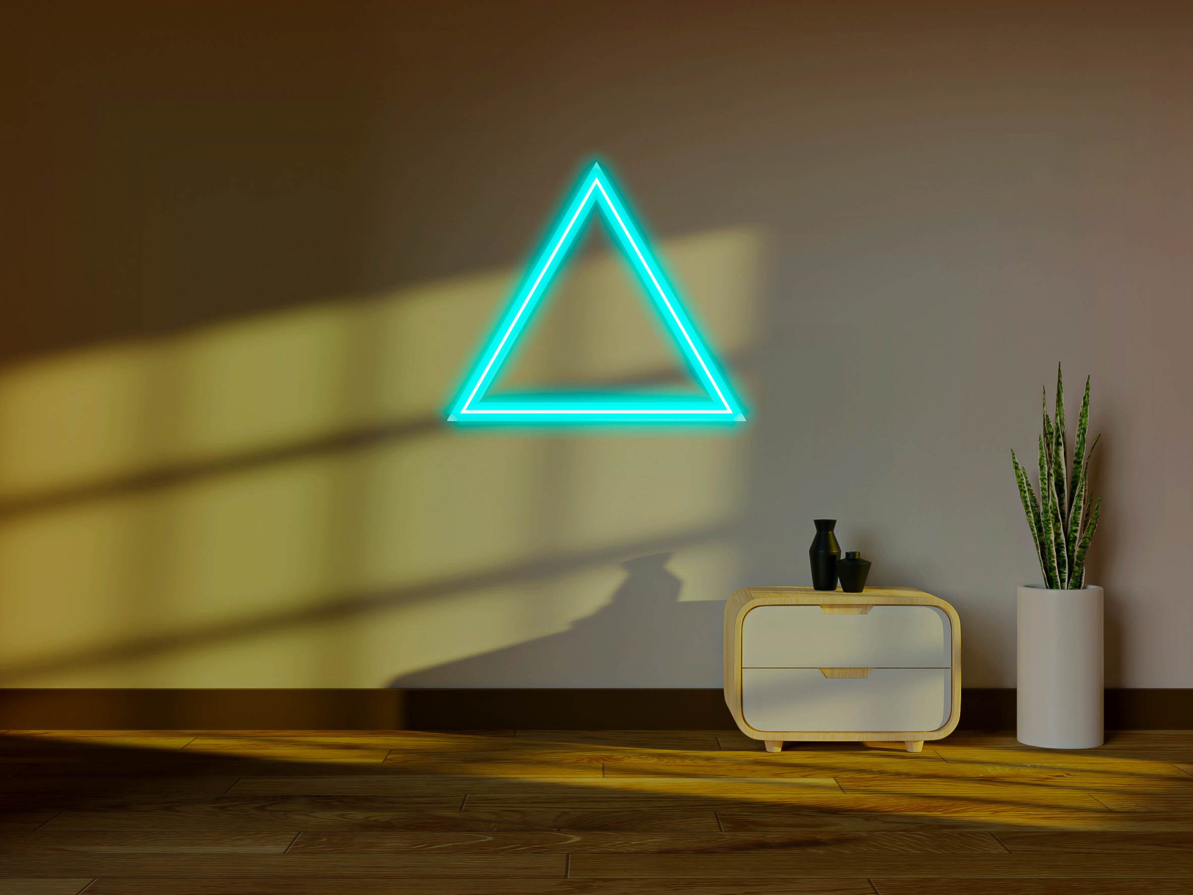 ZEN Triangle Neon Led Neon Light Wall Art, Cyberpunk Decor Japanese ...
