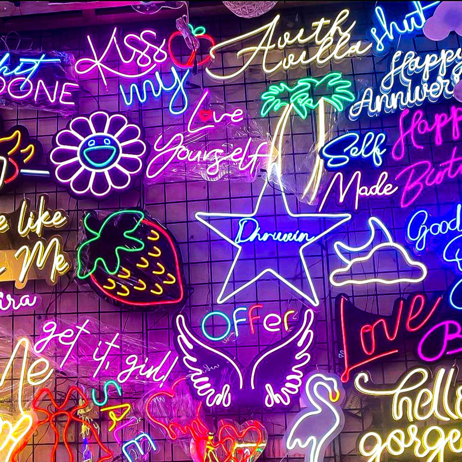Custom Neon Sign | Neon Sign | Led Neon Lights | Wedding Signs | Name ...