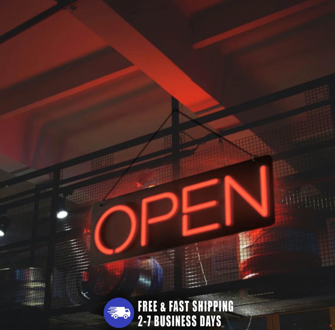 Open Neon Sign Outdoor Led Open Sign for Business Open Light up Sign ...