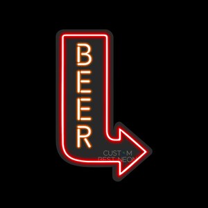 Bar Beer Neon Sign, Led Beer Shop, Man Cave Neon, Boyfriend Gifts Neon ...