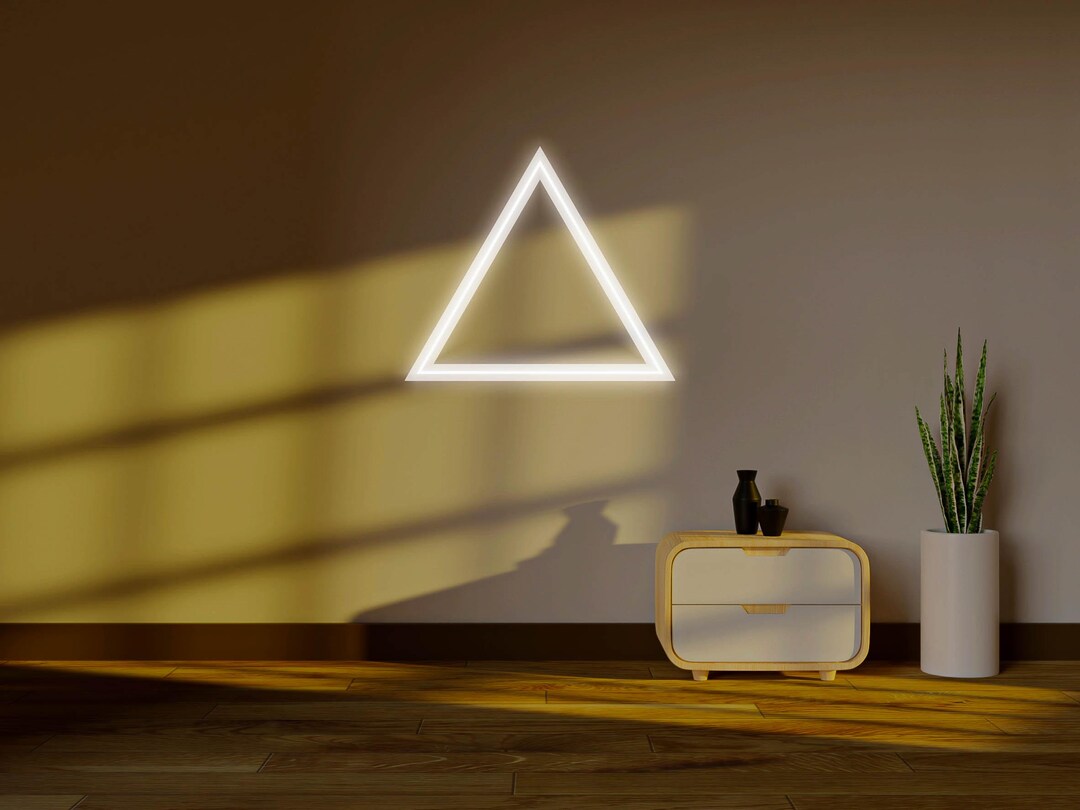 Triangle Neon Restaurant Sign Event Geometric Decor, Triangle Lights ...