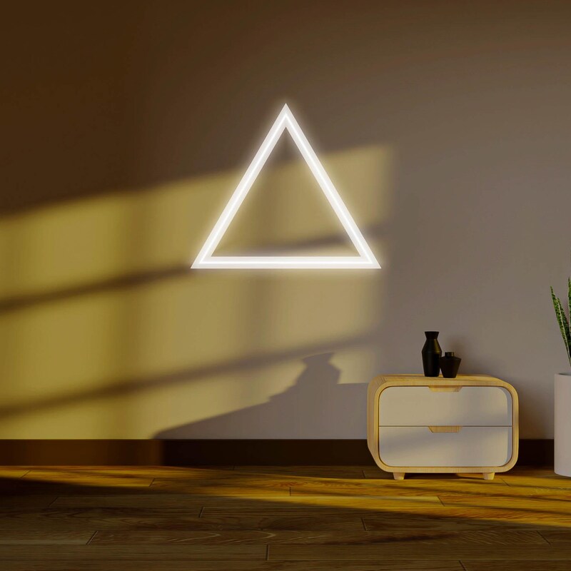 Neon Triangle - Etsy
