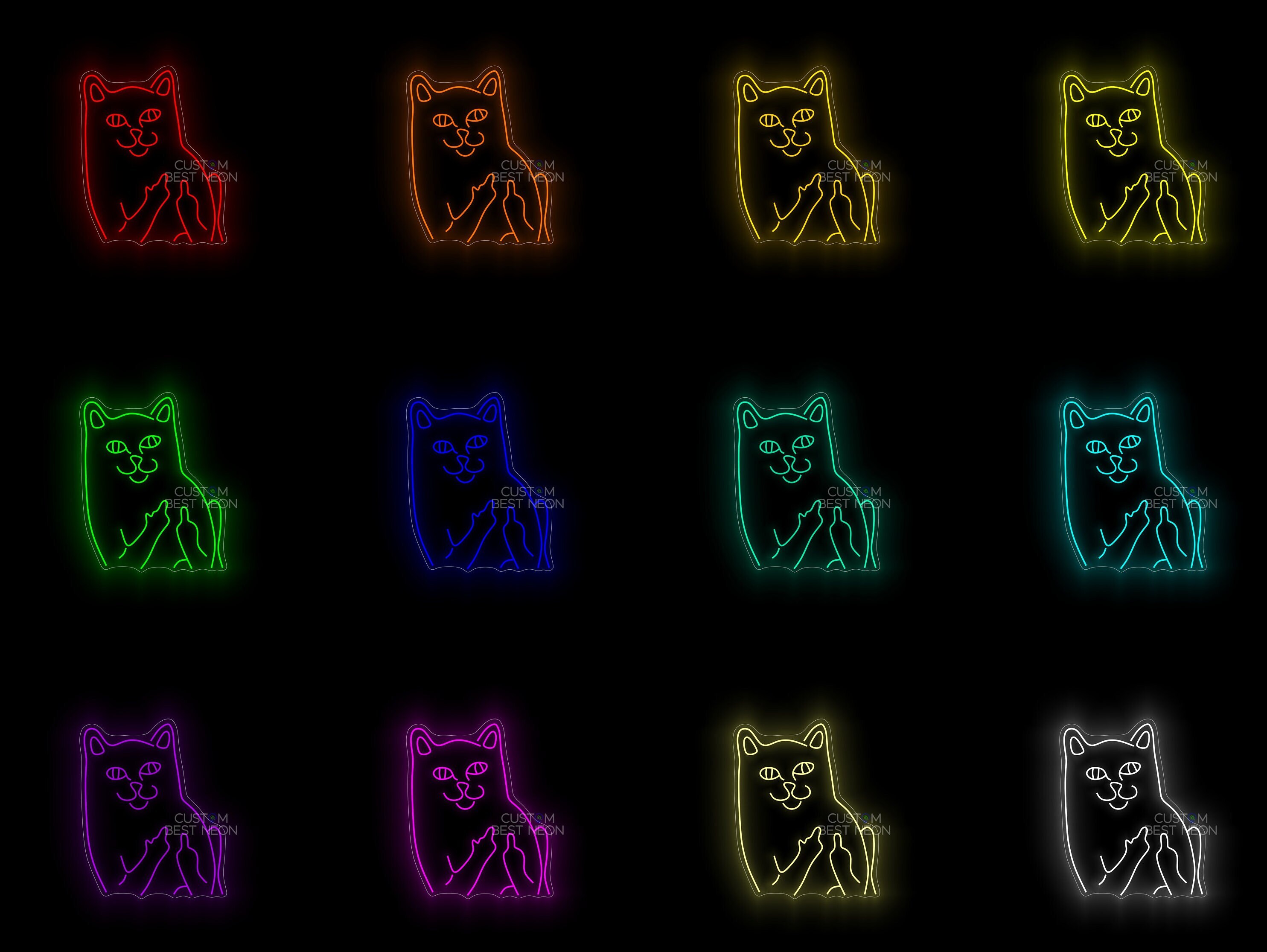 Custom Cat LED Neon Funny Cat Neon Sign Cat Lover Gift - Etsy Canada