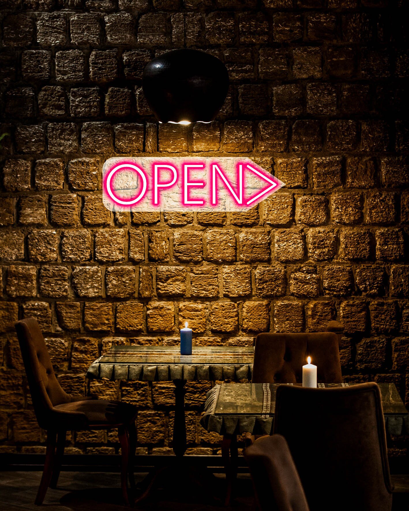 Outdoor Open Neon Sign Arrow, Outdoor Waterproof Open Sign, Open Sign ...