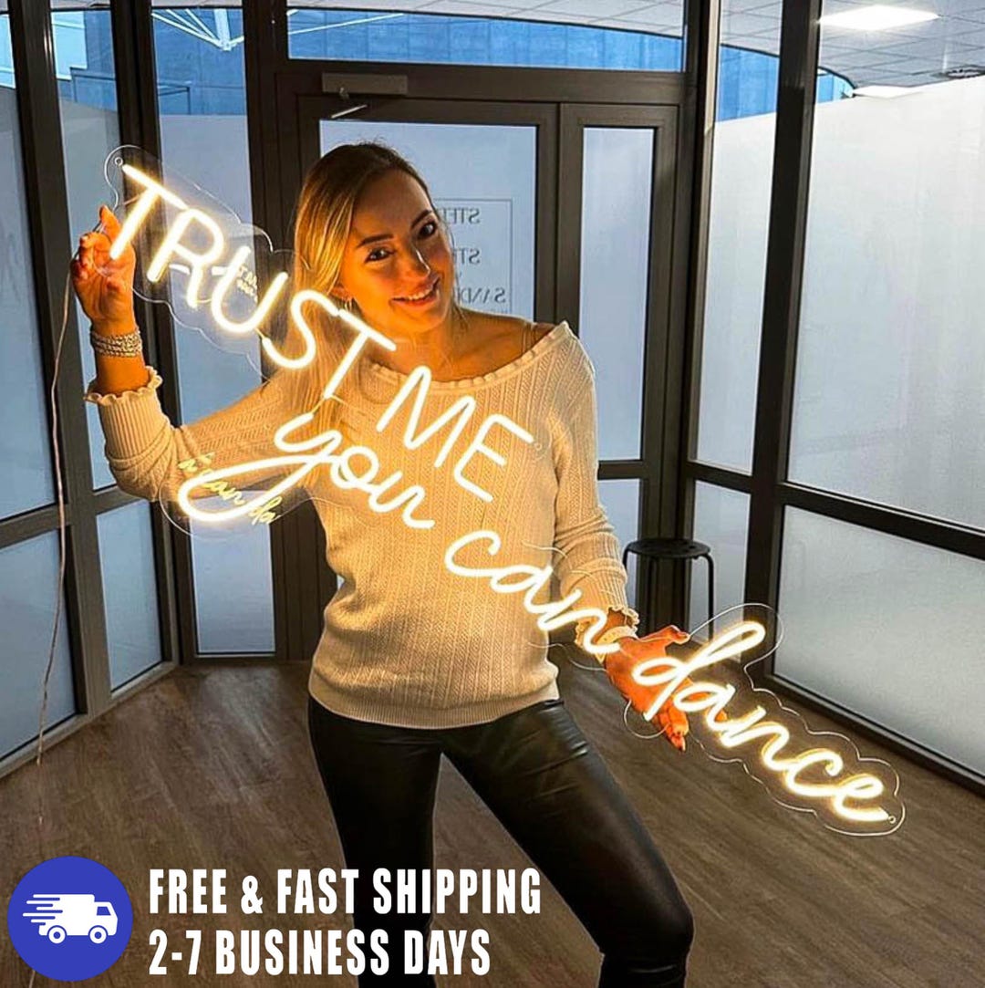 Dance Studio Neon Sign, Customize Logo Neon Sign, Personalize Flex LED ...