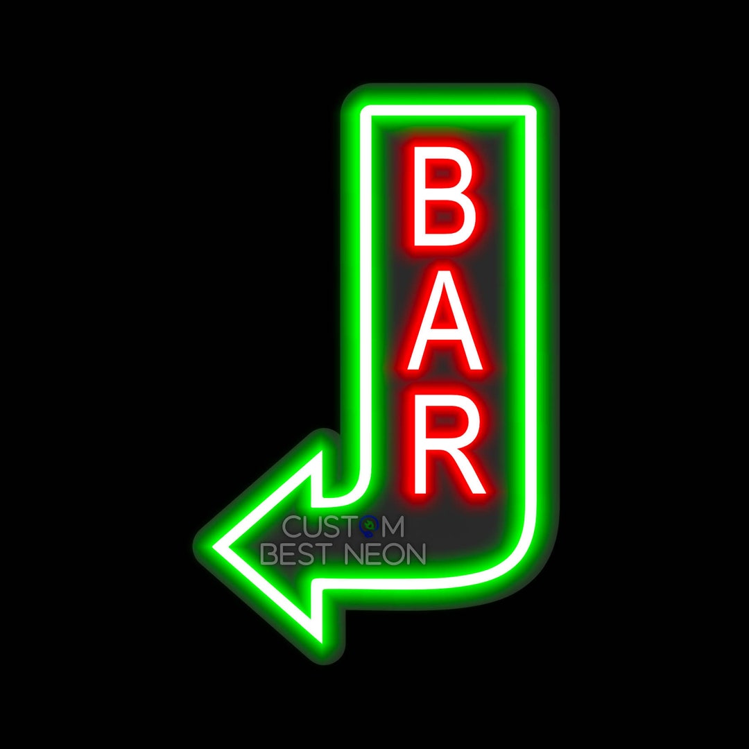 Neon Outdoor Open Bar Sign: Waterproof LED Neon for - Etsy