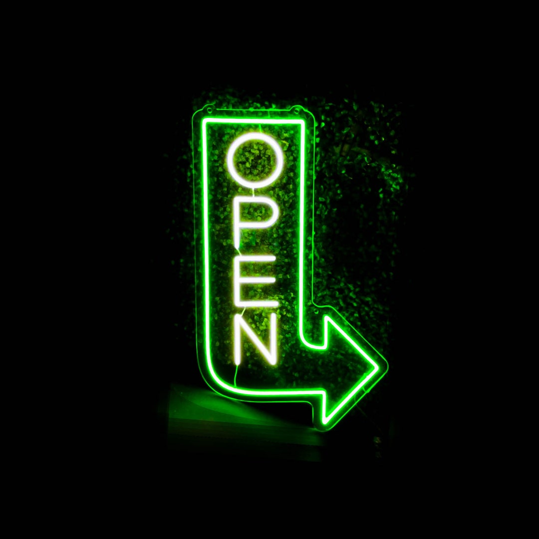 Neon Outdoor Open Sign: Waterproof LED Neon for Businesses - Etsy