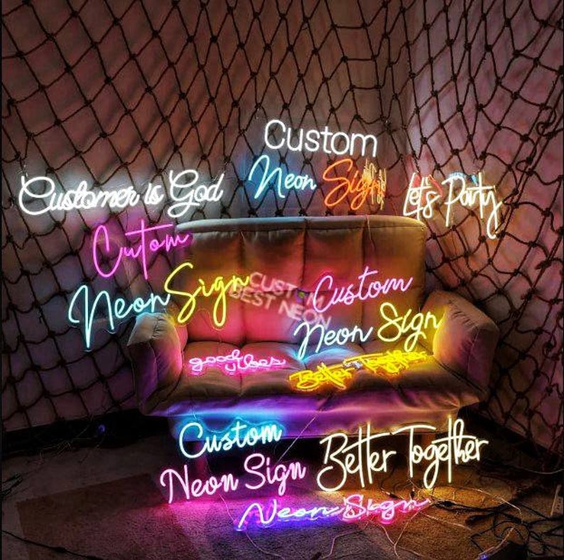 Personalize Flex Led Custom Neon Signs Wedding Wall Decor Personalized