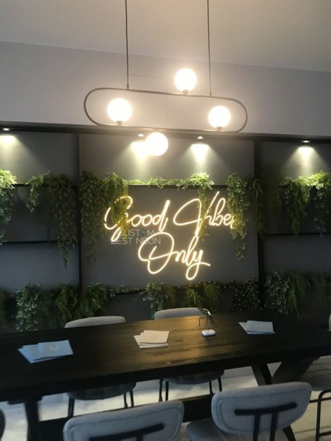Good Vibes Only Neon Sign Art, LED Lights Neon Sign Bedroom Wall Decor ...