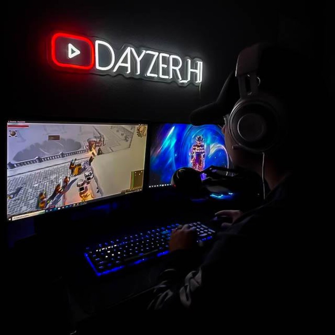 Streamer Neon Sign, Gamer Tag Sign, Custom Gamer Neon Sign, Game Room ...