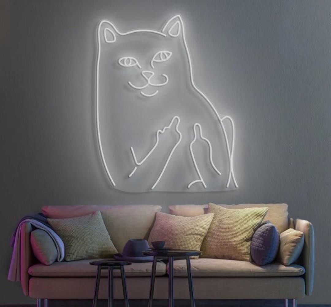Cat Neon Sign Animals Animal Neon Light Animal Led Sign Cat - Etsy
