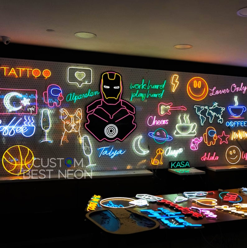 Custom Neon Sign | Neon Sign | Led Neon Lights | Wedding Signs | Name ...