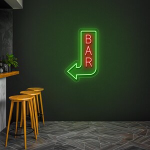 Neon Outdoor Open Bar Sign, Waterproof LED Neon for Business, Large ...