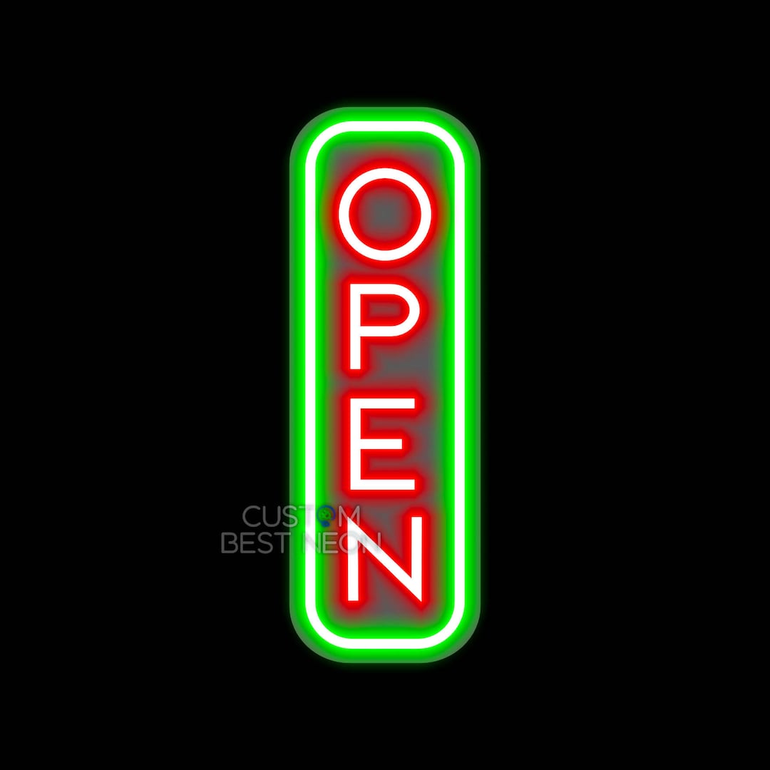 LED OPEN Neon Sign for Business, Minimalist Neon Lights, Store Modern ...