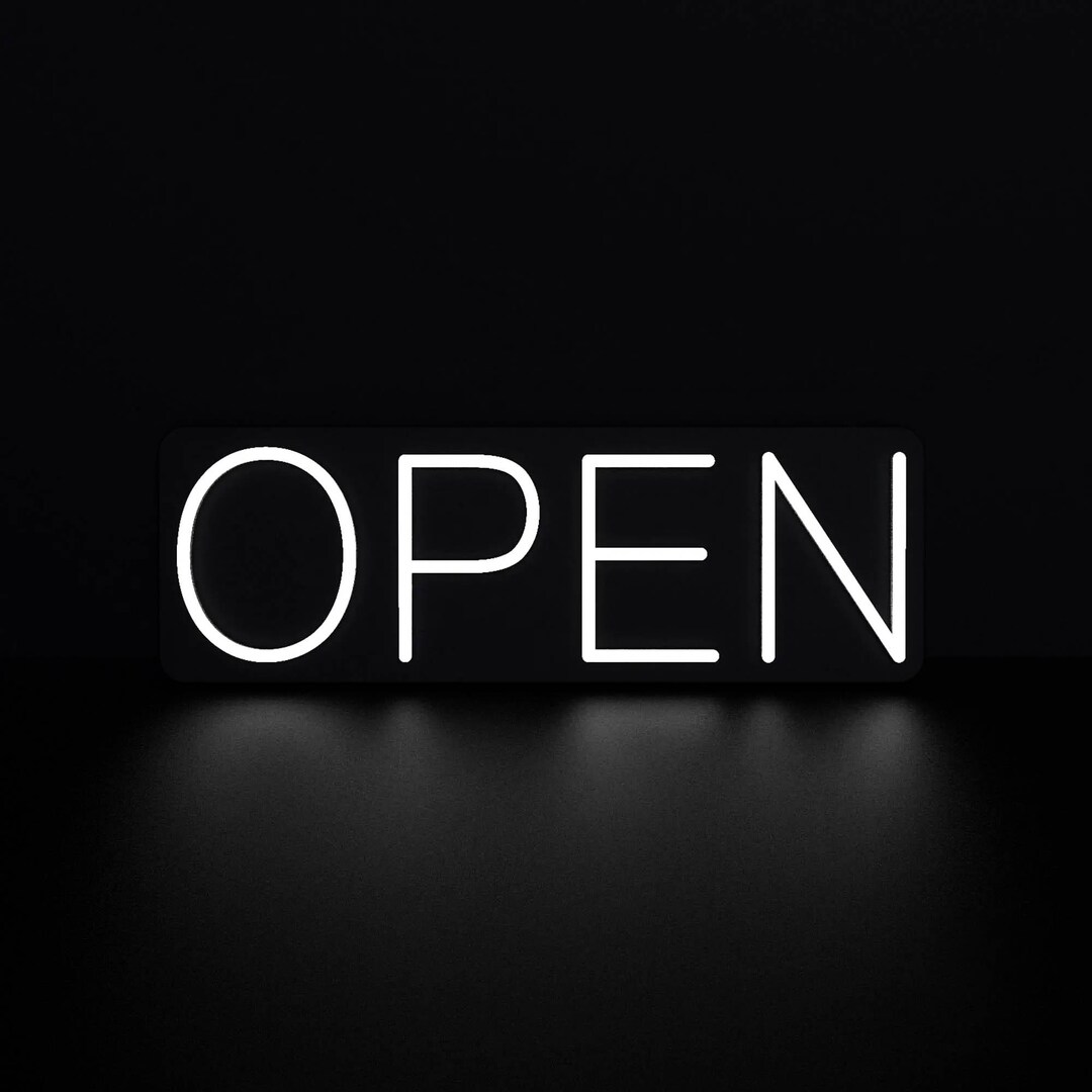 Neon Outdoor Open Sign: Bar Arrow Waterproof LED Neon for Businesses ...