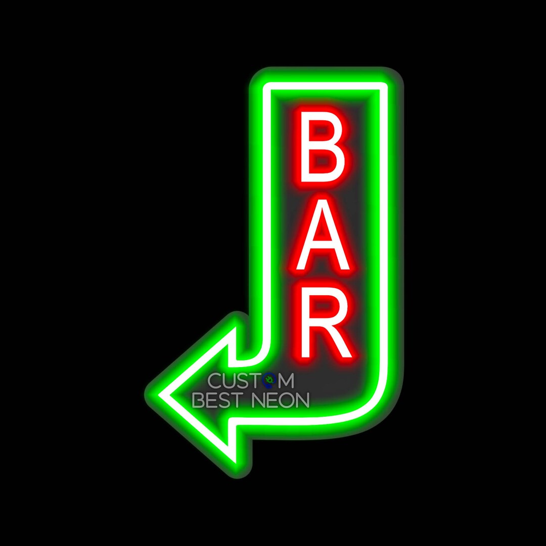 Neon Outdoor Bar Arrow Sign Led: Weatherproof LED Neon for Business ...