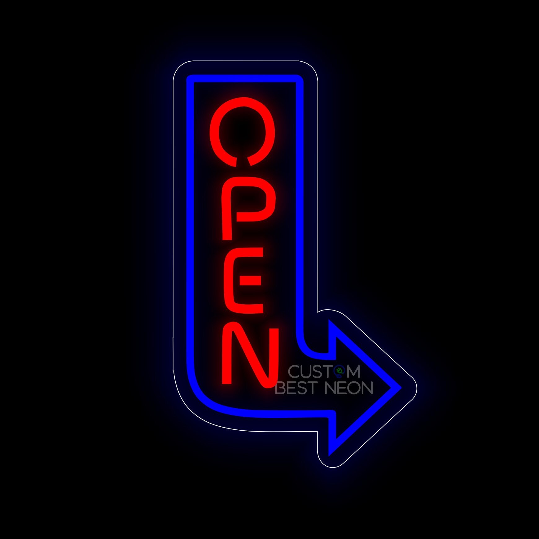 Open Neon Sign Vertical Open Sign Led Led Open Sign for - Etsy