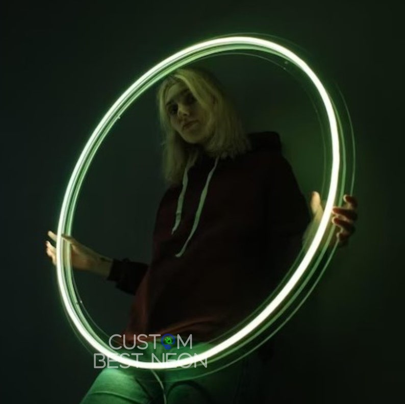 ZEN Circle Neon Led Neon Light Ring Cyberpunk Decor Japanese - Etsy
