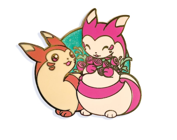 LIMITED Shiny Sentret Enamel Pin - Etsy