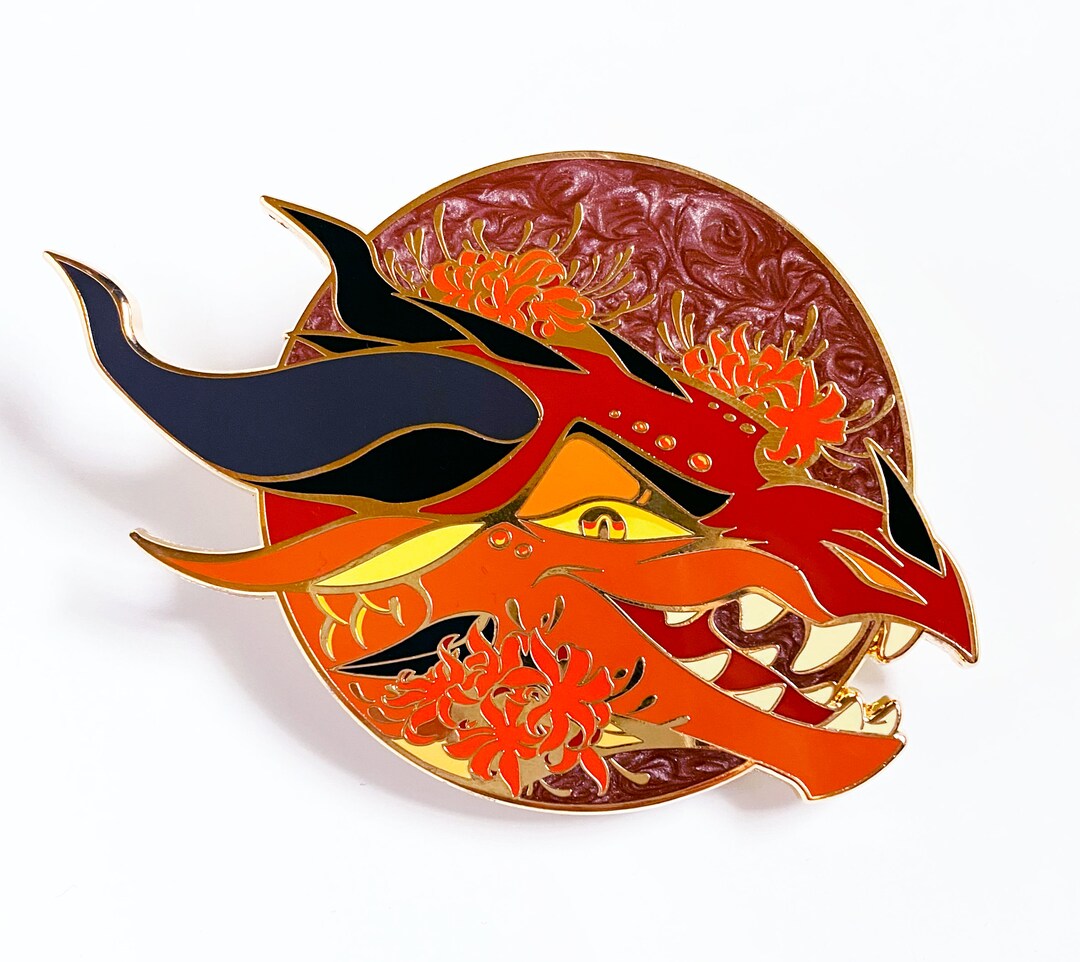 Queen Scarlet Spider Lily Pin - Etsy