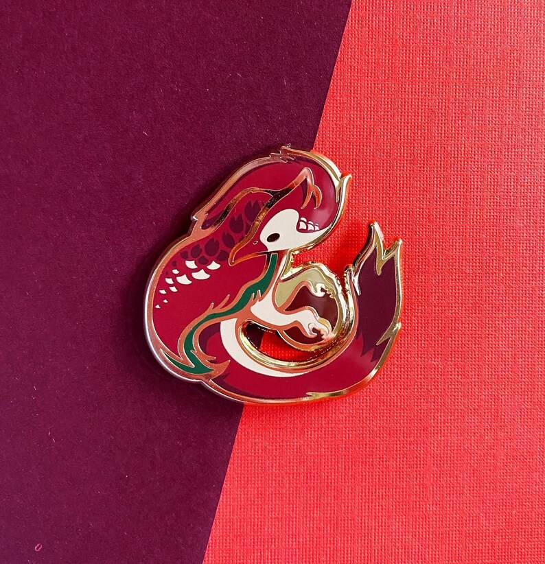 Phoenix Pin - Etsy