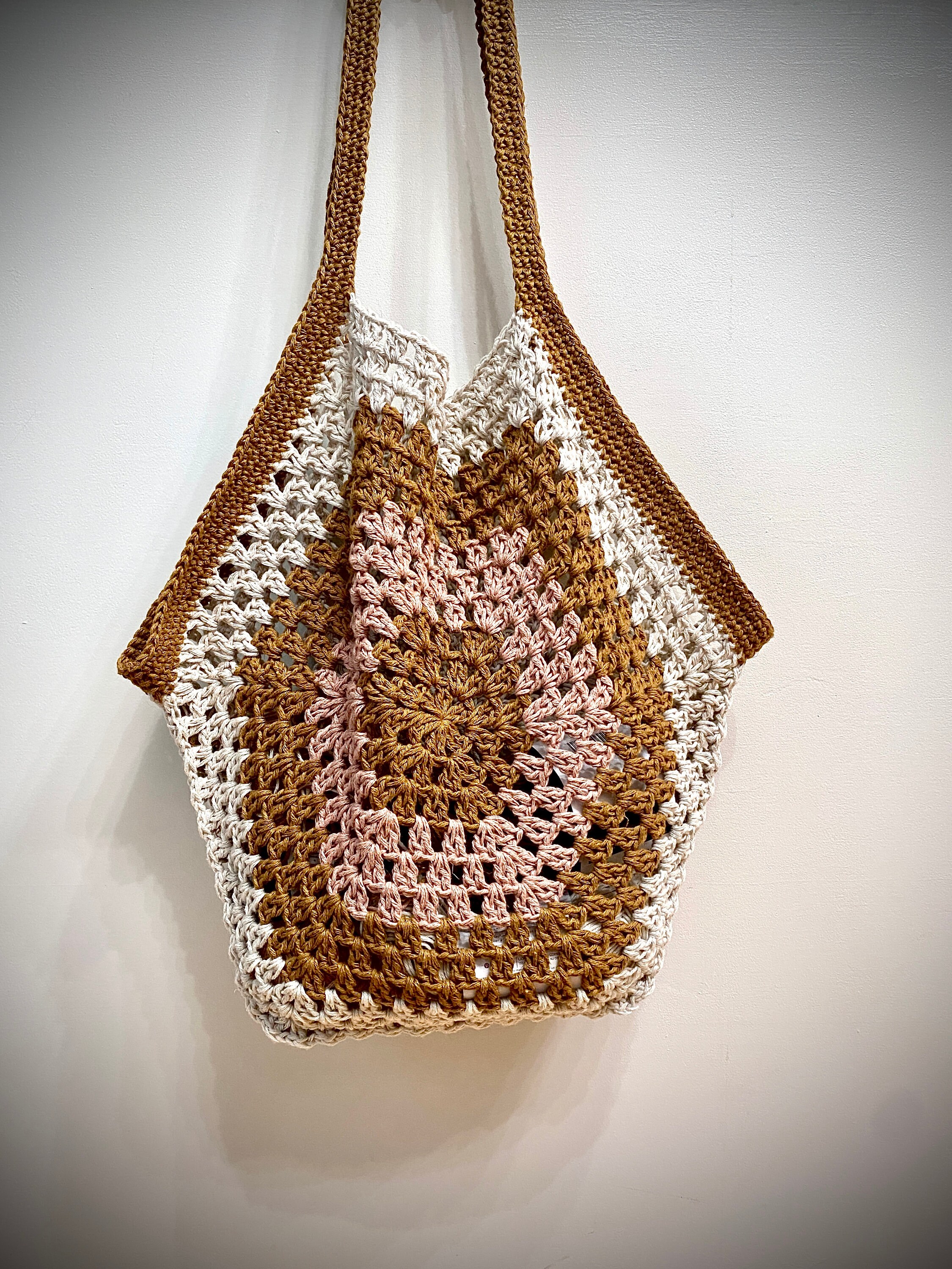 Hexagon Market Bag Instant Download PDF Pattern, Fashion Market Tote ...