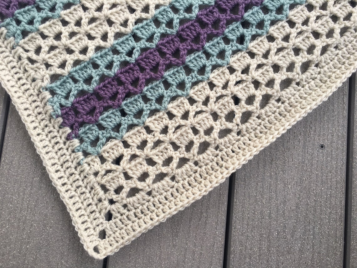 Medley Crochet Blanket Instant Download PDF Pattern, Multiple Sizes ...