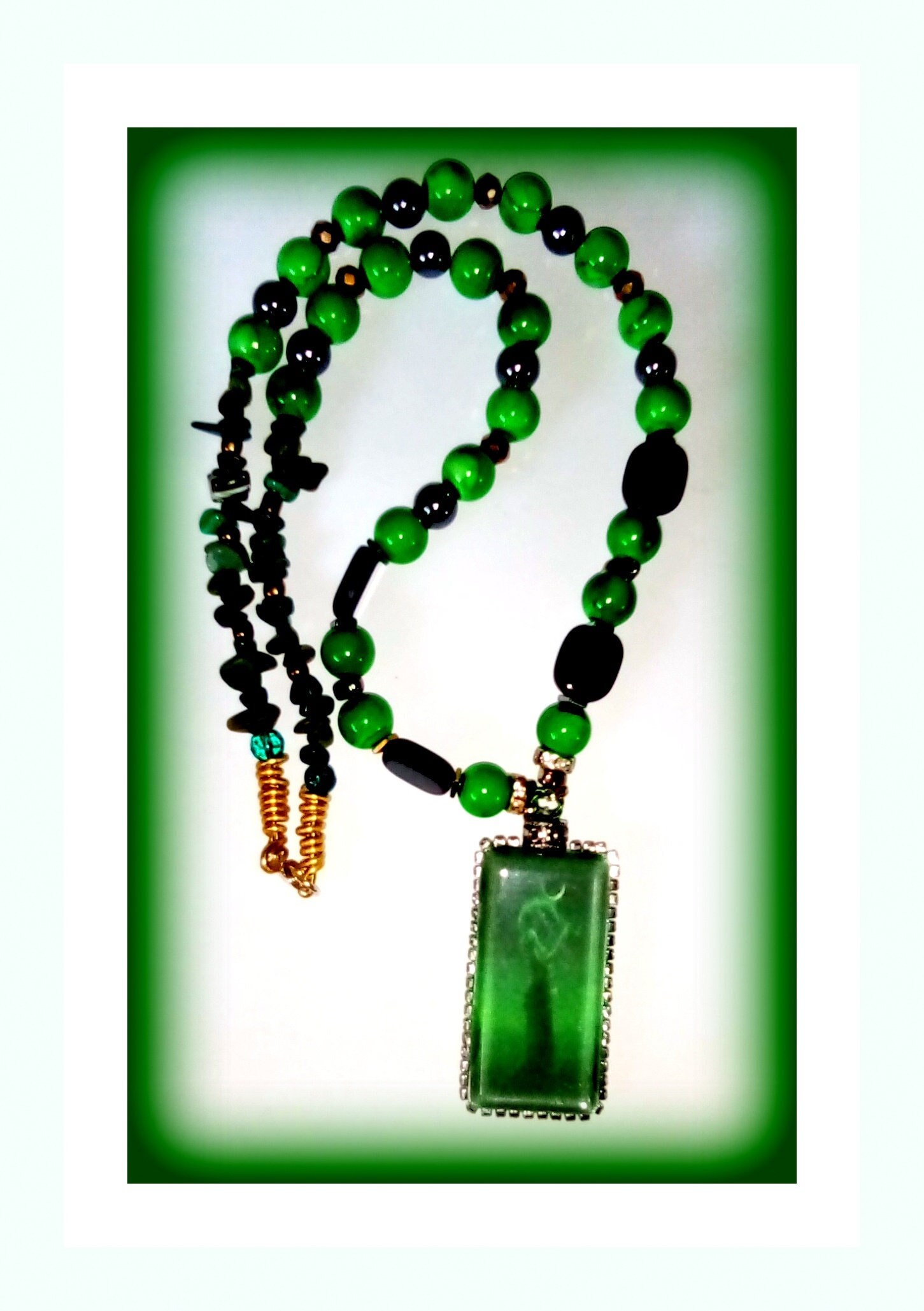 Thoth the Atlantean Emerald Tablets Necklace/talisman - Etsy