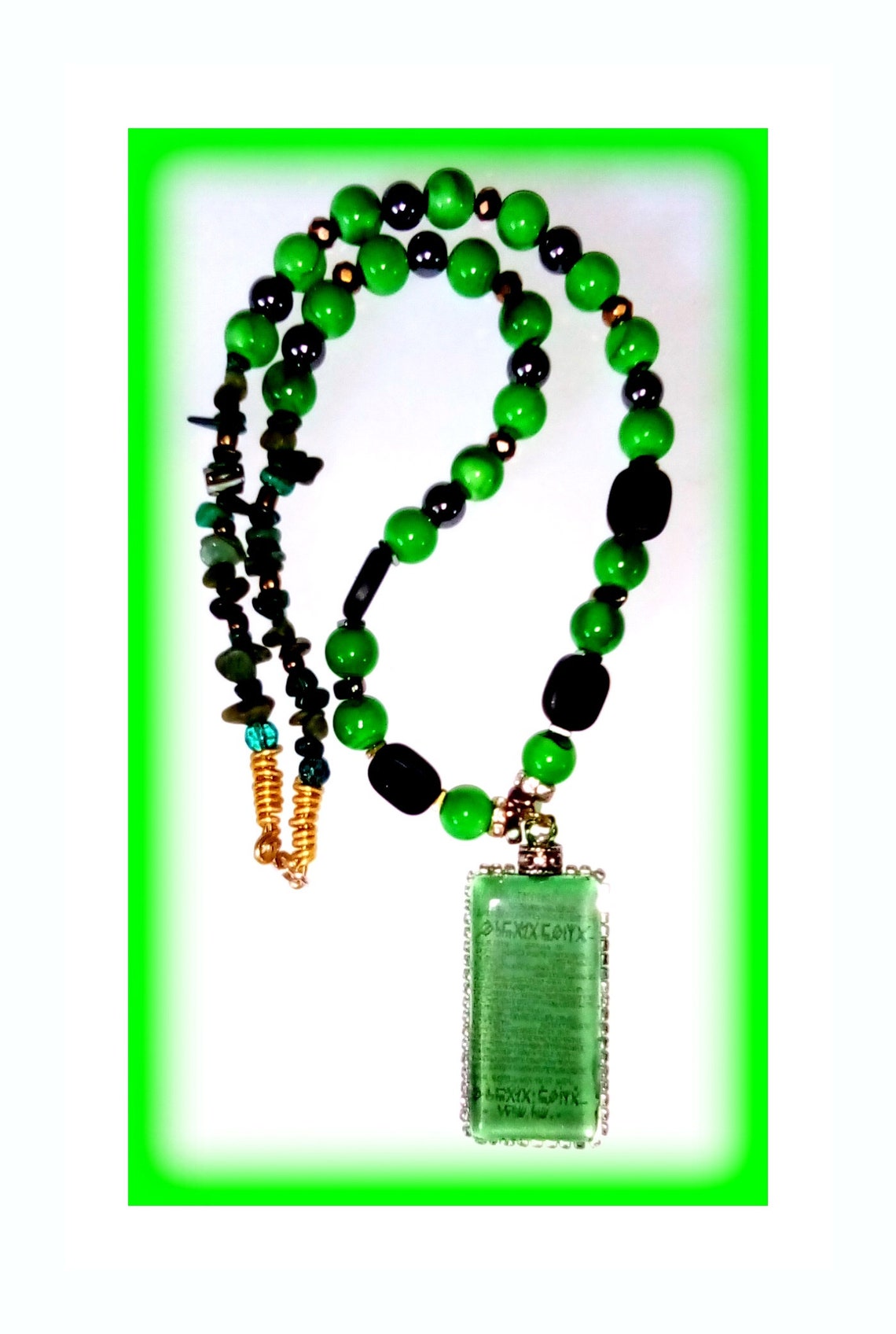 Thoth the Atlantean Emerald Tablets Necklace/talisman - Etsy Canada