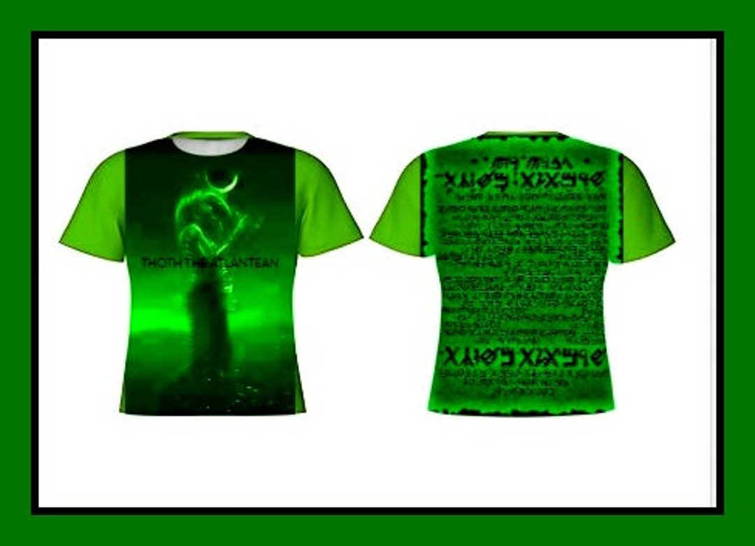 THOTH the Atlantean Full Print T-shirt Front and Back - Etsy