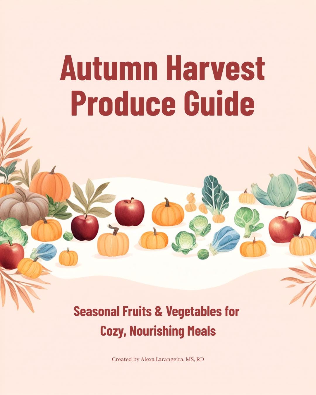 Autumn Harvest Produce Guide. Printable Version. - Etsy