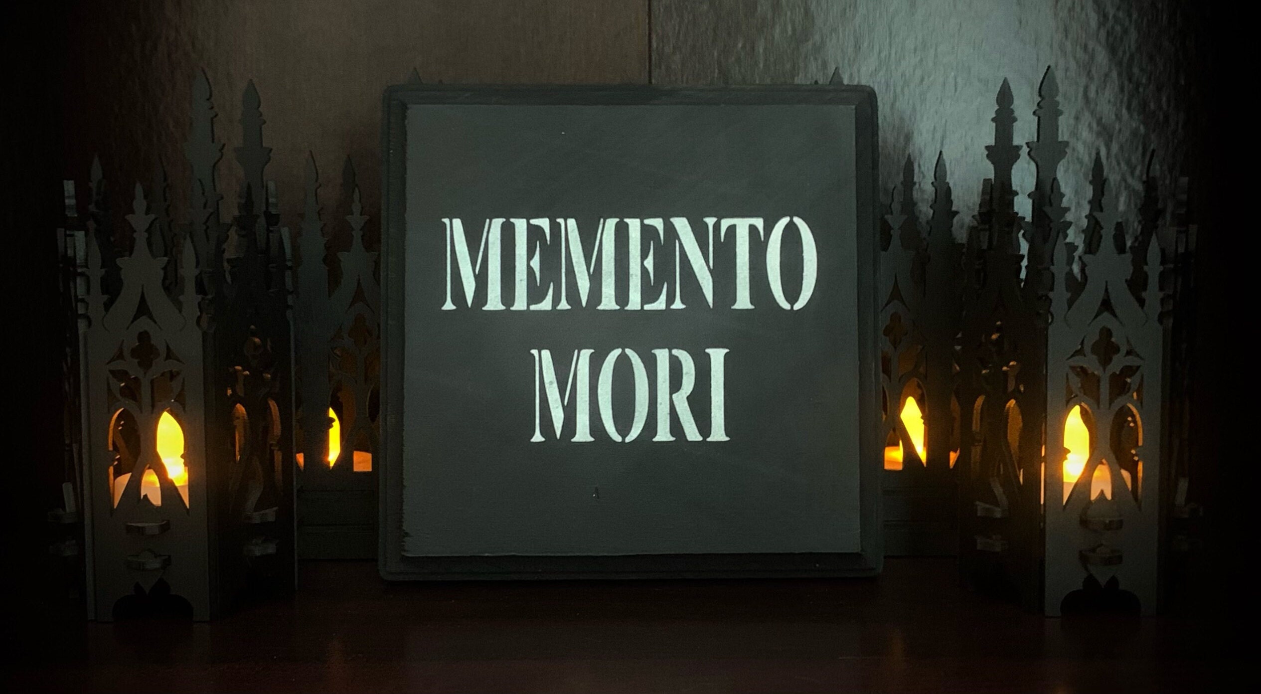 Memento Mori Sign Gothic Wall Art Goth Decor Home Decor - Etsy